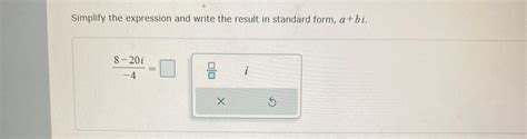 Solved Simplify The Expression And Write The Result In Chegg
