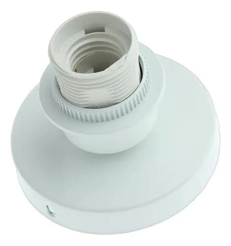 Base De Lámpara E27 Socket De Lámpara Blanco Meses Sin Interés