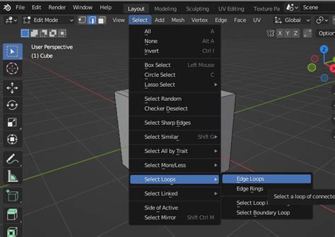 modeling can t select edgeloops with shortcut no emulate 3 selected