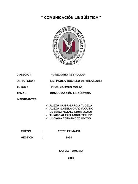Comunicación Lingüística 3ro C Descargar Gratis Pdf Asunto