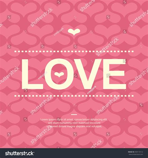 Love Text Background Heart Shape Wallpaper Stock Vector Royalty Free Shutterstock