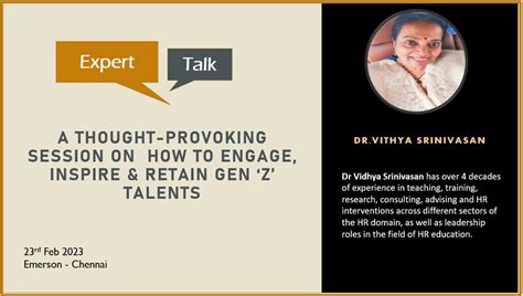 Dr Vidhya Srinivasan Posted On Linkedin