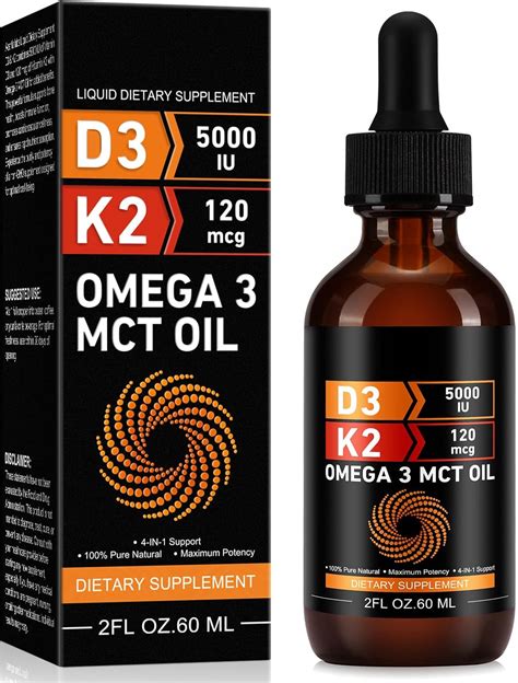 Daiasns Vitamin D3 5000 Iu And K2 Mk 7 120 Mcg 60ml Drops