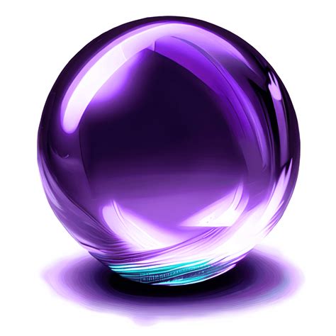 3d Translucent Purple Glass Sphere · Creative Fabrica