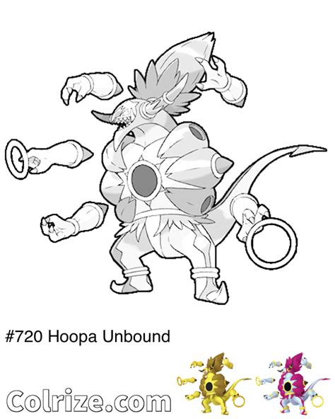 Hoopa Unbound Coloring Page
