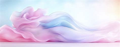 Abstract Pastel Flowing Fabric Dreamy And Serene Background Abstract
