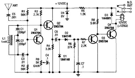 Simple Relay Output Proximity Sensor Circuit Diagram Electronic Circuits Diagram