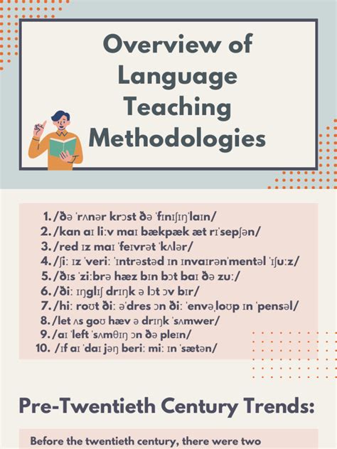 Overview Of Language Teaching Methodologies Pdf Language Education
