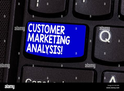 Word Writing Text Customer Marketing Analysis Business Concept For
