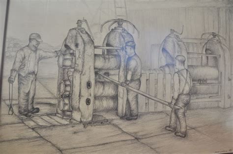 Risba Slika Jeklarji Delavci Valjarna železarna