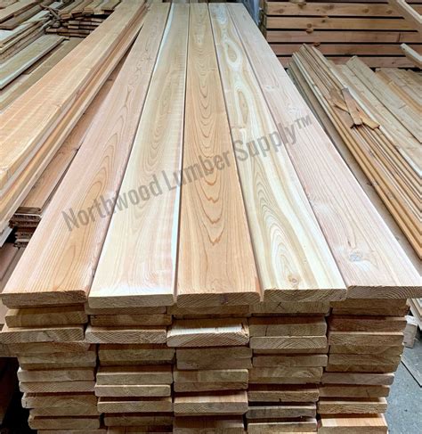 Lumber Western Red Cedar Decking Boards 54”x6” By Northwood Lumber