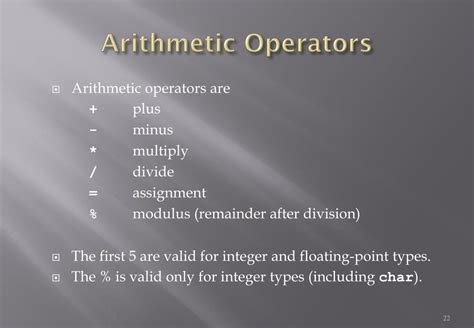 Ppt Types Constants Operators And Expressions Powerpoint