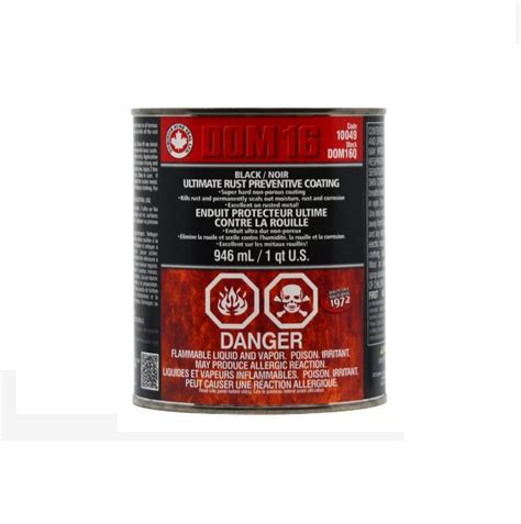 Dom16 Rust Preventative Coating Auto Body Specialties