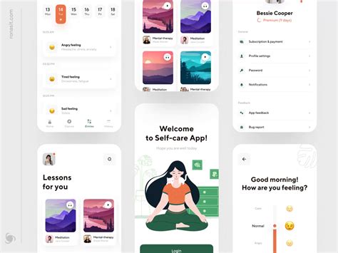 Self Care Mobile App Design By Dmitry Lauretsky For Ronas It Ui Ux