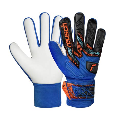 Reusch Attrakt Starter Solid Goalkeeper Gloves Soccer 5570514 4467 Blue