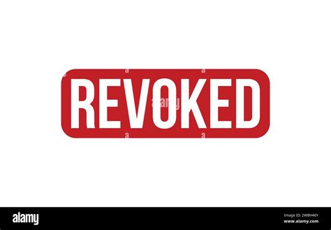 Revoked Rubber Stamp Stock Vector Images Alamy