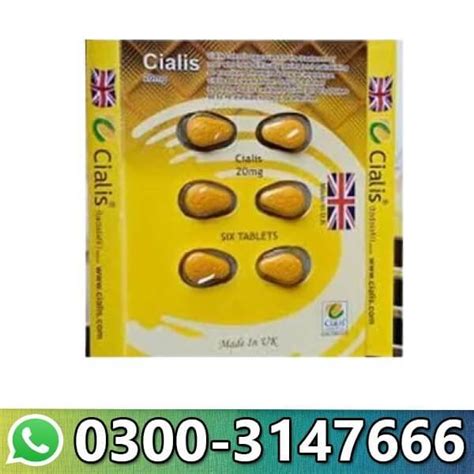 Cialis 20mg 6 Tablets Pack In Pakistan 0300 3147666