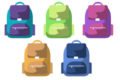 Backpack Desain Vector Graphic By Geniusfit · Creative Fabrica