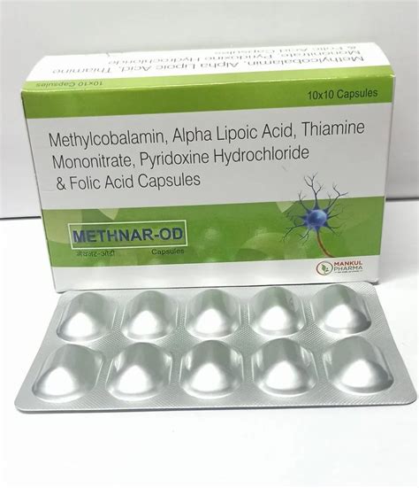 Methnar Od Cap Methylcobalamin Alpha Lipoic Acid Capsule Pcd At ₹ 2250