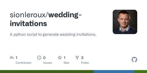 Github Sionlerouxwedding Invitations A Python Script To Generate