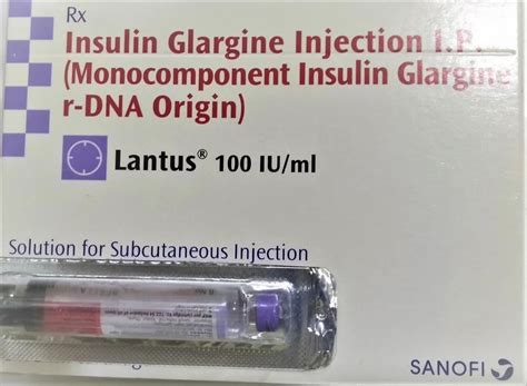 Lantus Insulin Glargine Cartridge Injection Ip 100 Iuml At Best Price In Meerut