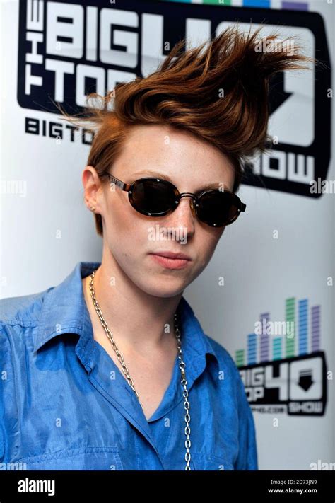 Elly Jackson Of La Roux Poses For Photographs Before Appearing On The