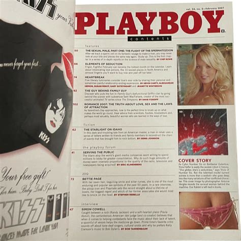 Playboy Magazine February 2007 Tricia Helfer Bettie Page Battlestar