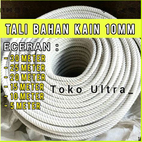 Tali 10mm Bahan Kain Eceran Tambang 10mm Eceran Tali Bahan Kain Tali Ikat Truk Tali