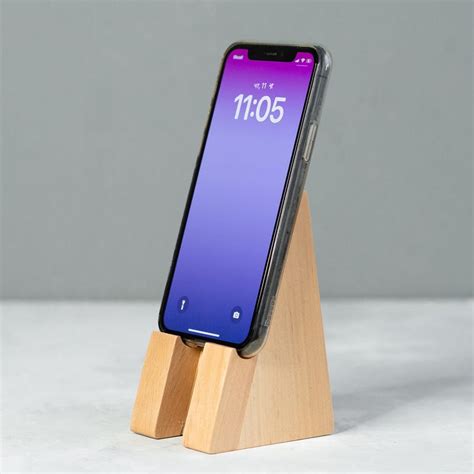 Wood Wooden Phone Holder Etsy