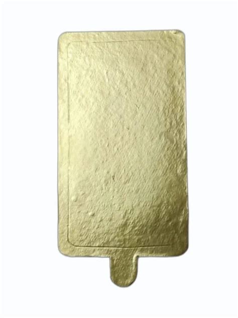 Golden Cardboard Rectangular Cake Base Board Size 12x20 Inch At ₹ 5 6