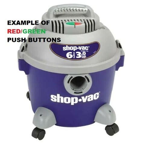 New Genuine On Off Switch For Shop Vac Under Push Buttons With Winged