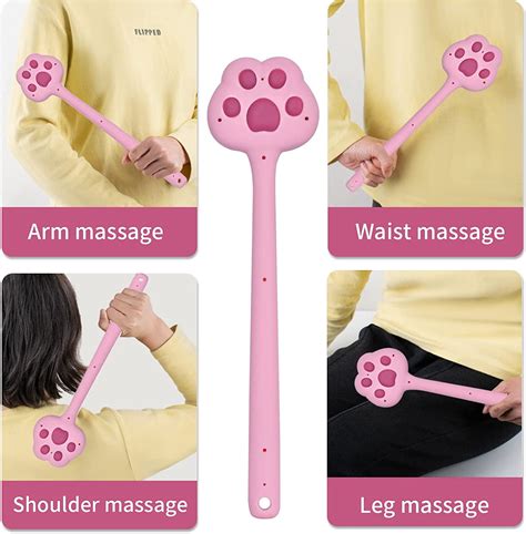 Manual Back Massagerhandheld Hammer Cute Cats Paw Back Shoulder Massage Full Body