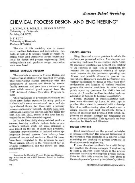 Pdf Chemical Process Design And Engineering Dokumentips