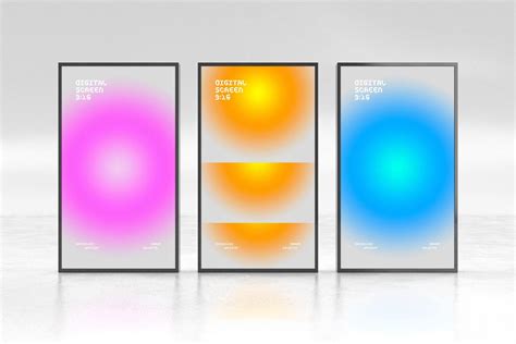 Digital Signage Screens Mockups