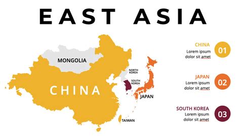 East Asia Map Outline