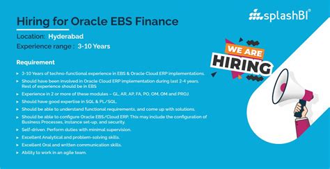 Sravankumar G On Linkedin Hiring Splashbi Oracleebs Oracle Oraclecloudapplications