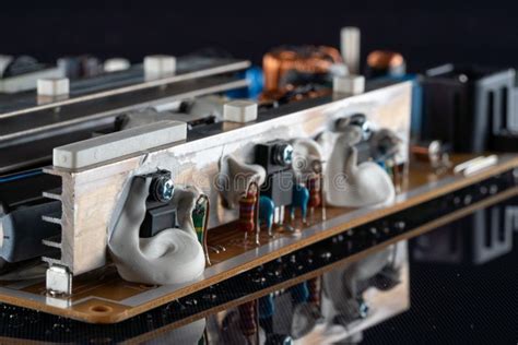 PCB Power Supply With Mosfet Transistor Stock Photo Image Of Detail Voltage