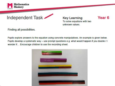 Primary Maths Algebra Tes