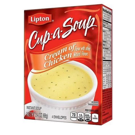 Lipton Cup A Soup Cream Of Chicken 4 Ea Pack Of 2
