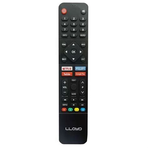 Battery Operated Black Lloyd Smart1 Universal Tv Remote Control At