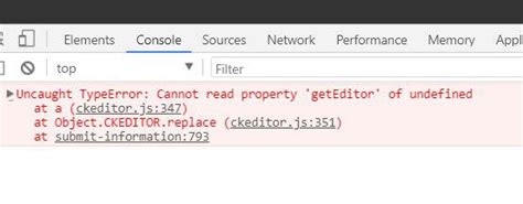 Javascript Ckeditorjs347 Uncaught Typeerror Cannot Read Property