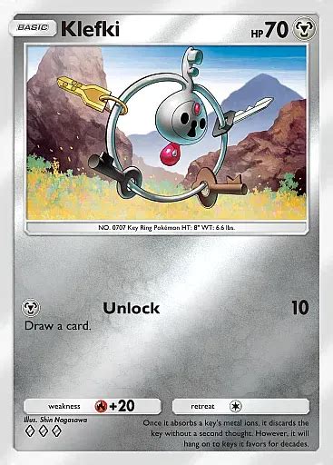 Klefki Rare · Deluxe Pack Ex A4b 258 Parallel Foil · Pokémon Tcg