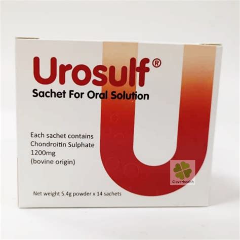 Urosulf Chondrotin Sulphate 1200mg 14sachetsbox Shopee Malaysia