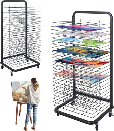 Liaqicha 25 Removable Shelves Art Drying Rack For