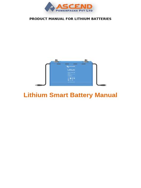 Lithium Battery Manual And Installation Guide Pdf Battery Charger