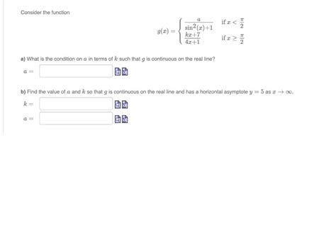 Solved Consider The Function A Gx A What Is Solutioninn