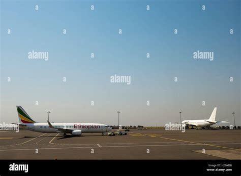Ethiopian Airlines Aircraft At Addis Ababa Bole International Airport
