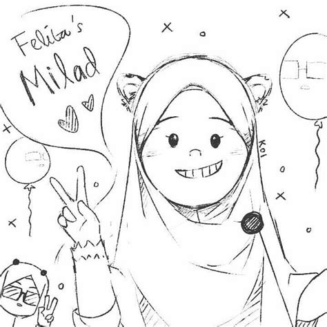 Drawing Hijab Girl Kapalı Kız çizimleri
