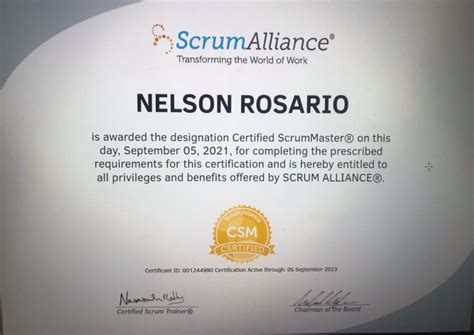 Nelson Rosario On Linkedin Csmcertification Agile Scrumalliance