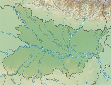Bihar River Map Upsc